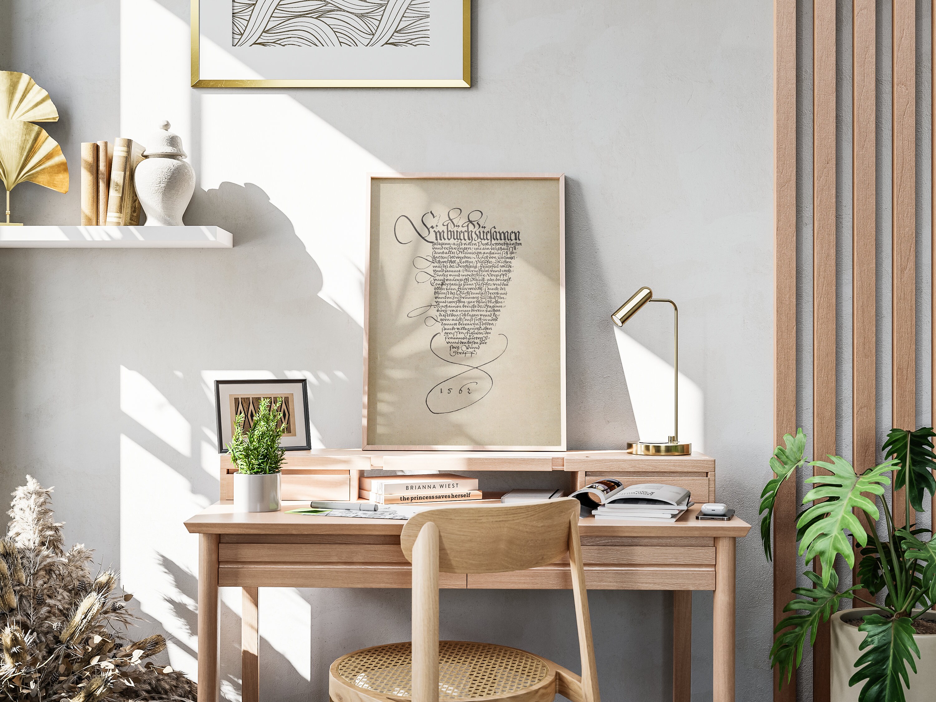 16th Century Antique Manuscript Wall Art, Printable 1500s Medieval Old ...