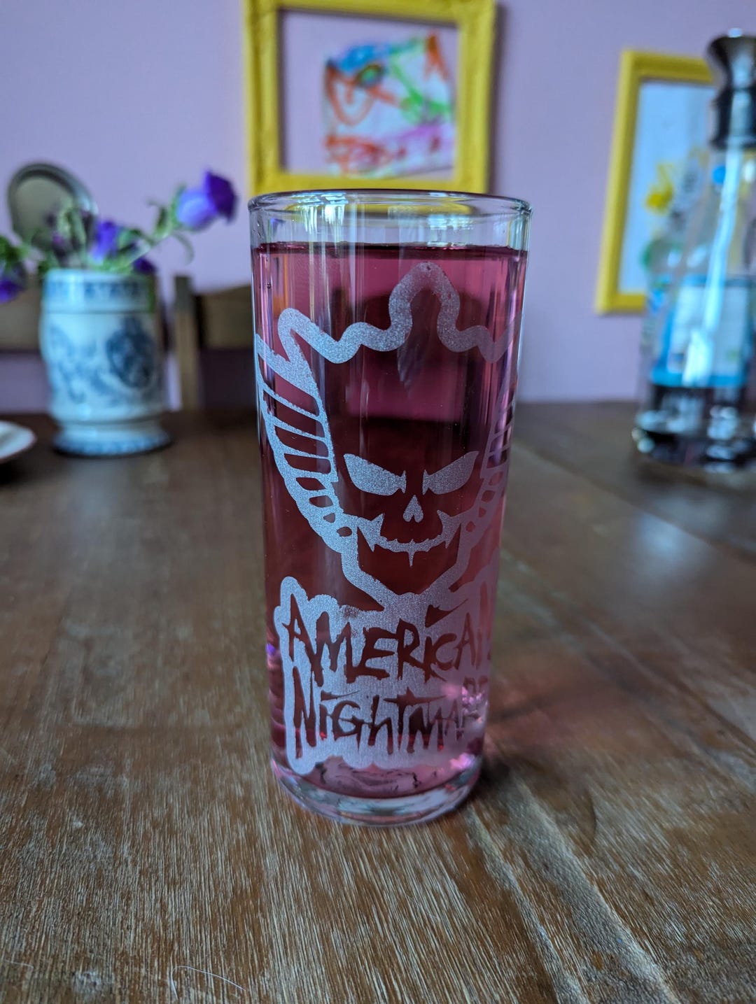 Wrestling Drinking Glass - Nightmare Cody - Etsy