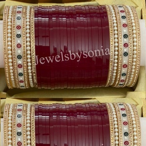 Traditional Bridal Chura. Punjabi Traditional Chuda. Wedding - Etsy