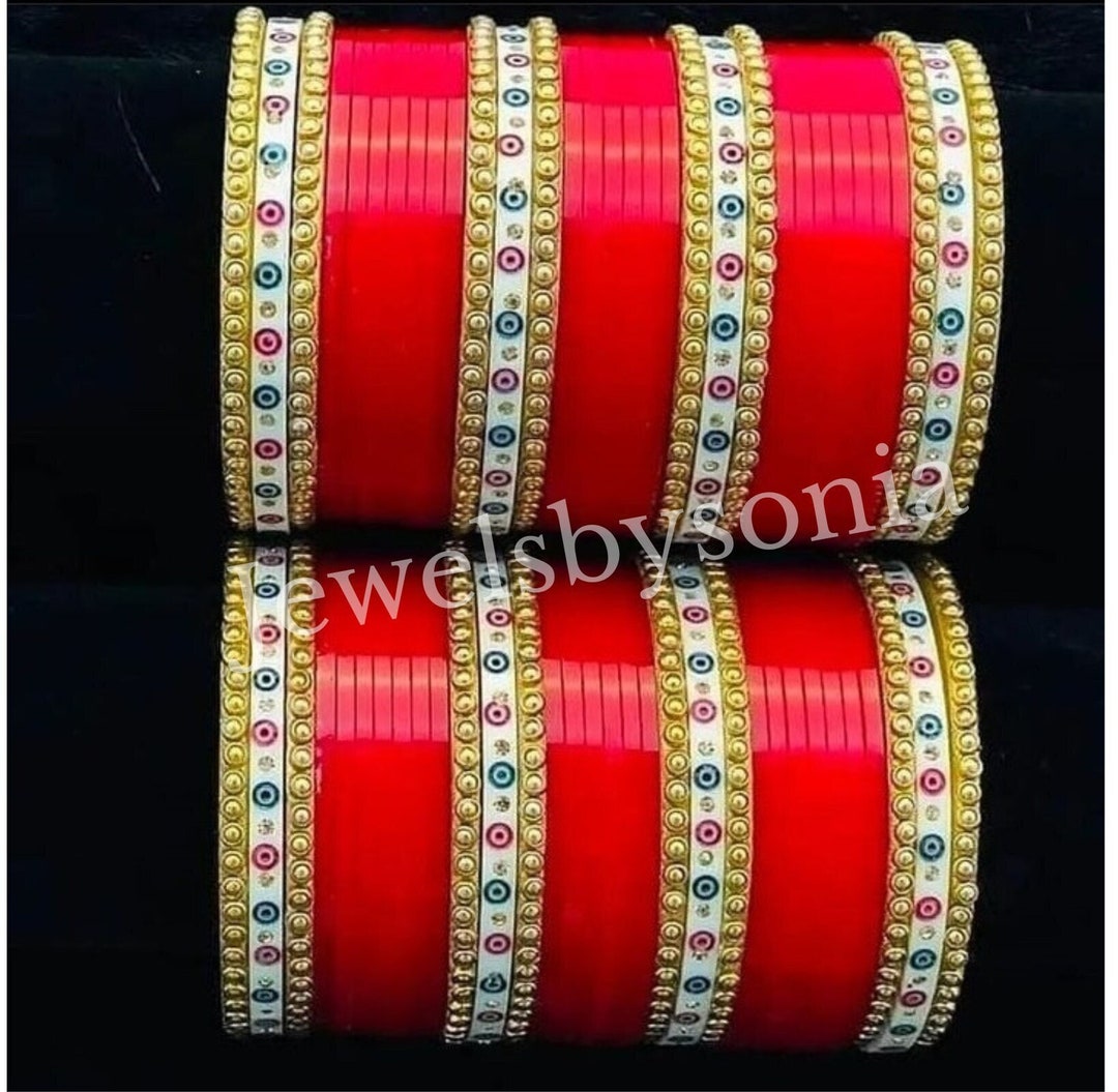 Traditional Bridal Chura. Punjabi Traditional Chuda. Wedding - Etsy