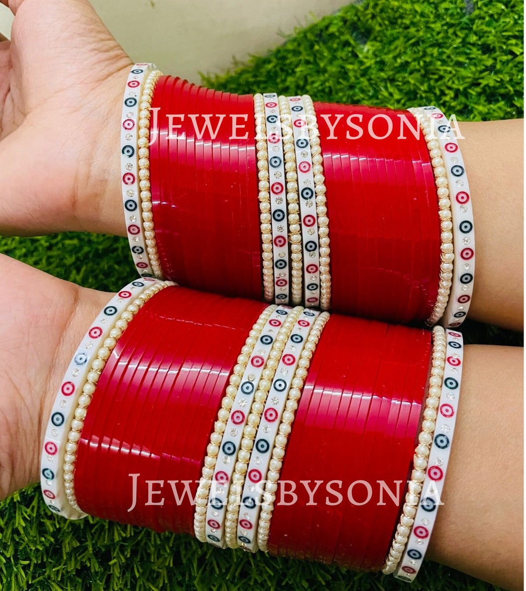 Punjabi Choora Bridal Chura Indian Bangles Set Traditional Chooda Newly ...