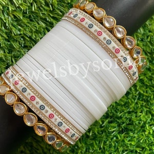 Traditional Bridal Chura, Indian Bangles, Red Dotted Chura, Red Punjabi ...