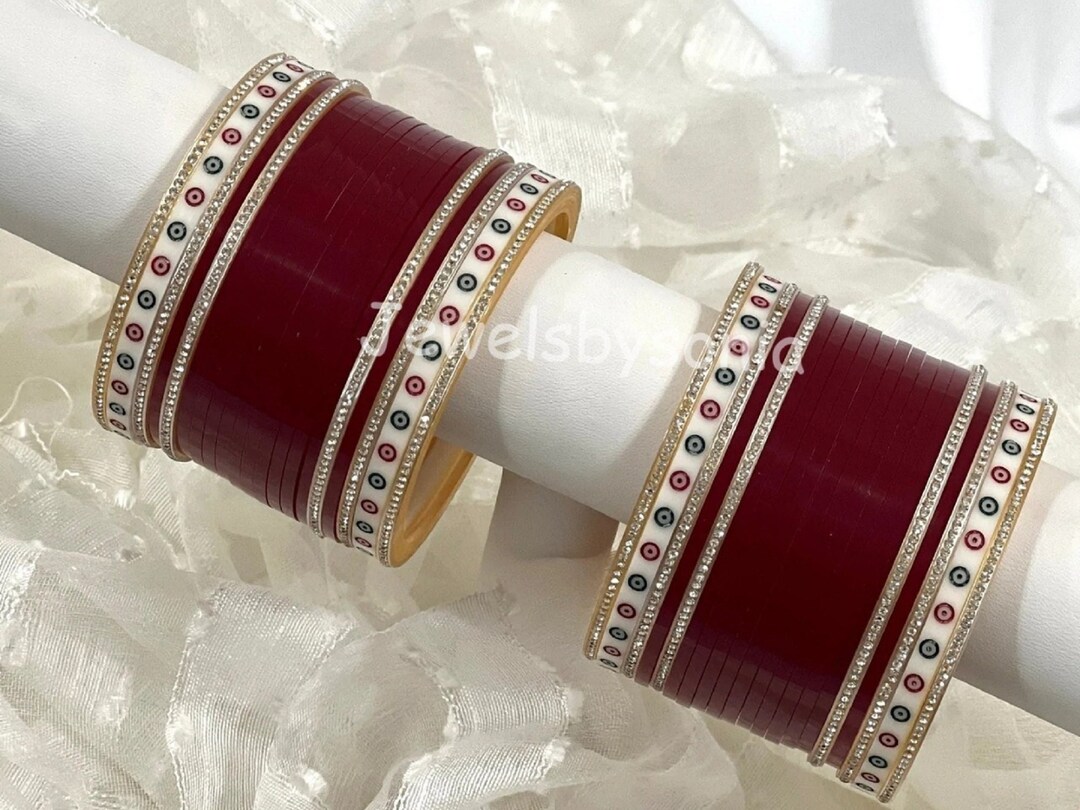 Punjabi Choora Bridal Chura Indian Bangles Set Traditional - Etsy