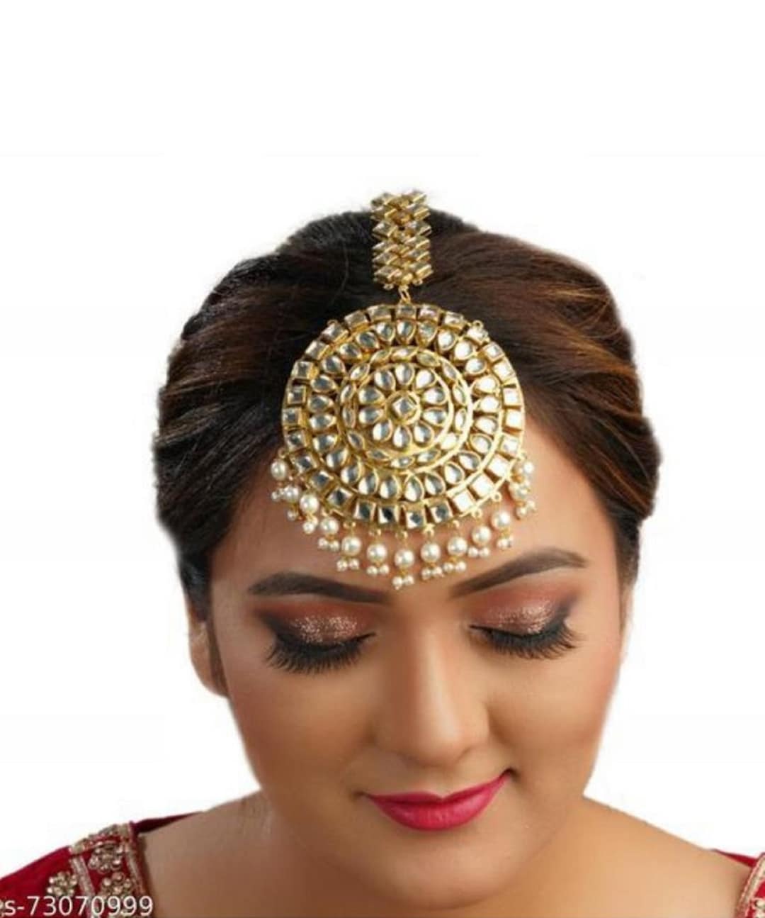 Statement Maangtikka Big Tikka Kundan Tikka Indian Head Jewelry Tikka ...