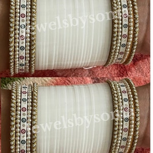 Traditional Indian Wedding Bridal Chura High Quality AD Punjabi Set ...