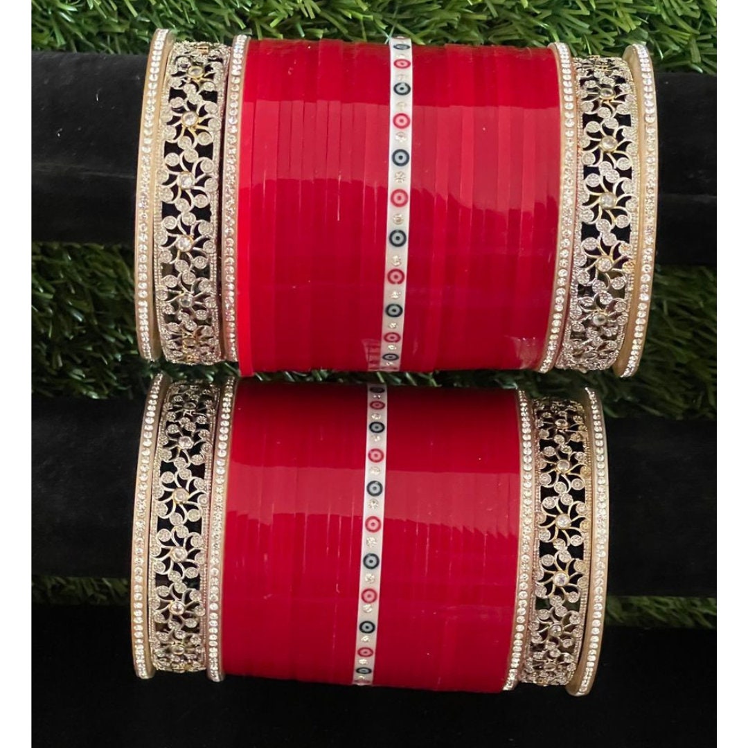 Punjabi Choora Bridal Chura Indian Bangles Set Traditional Chooda Newly ...