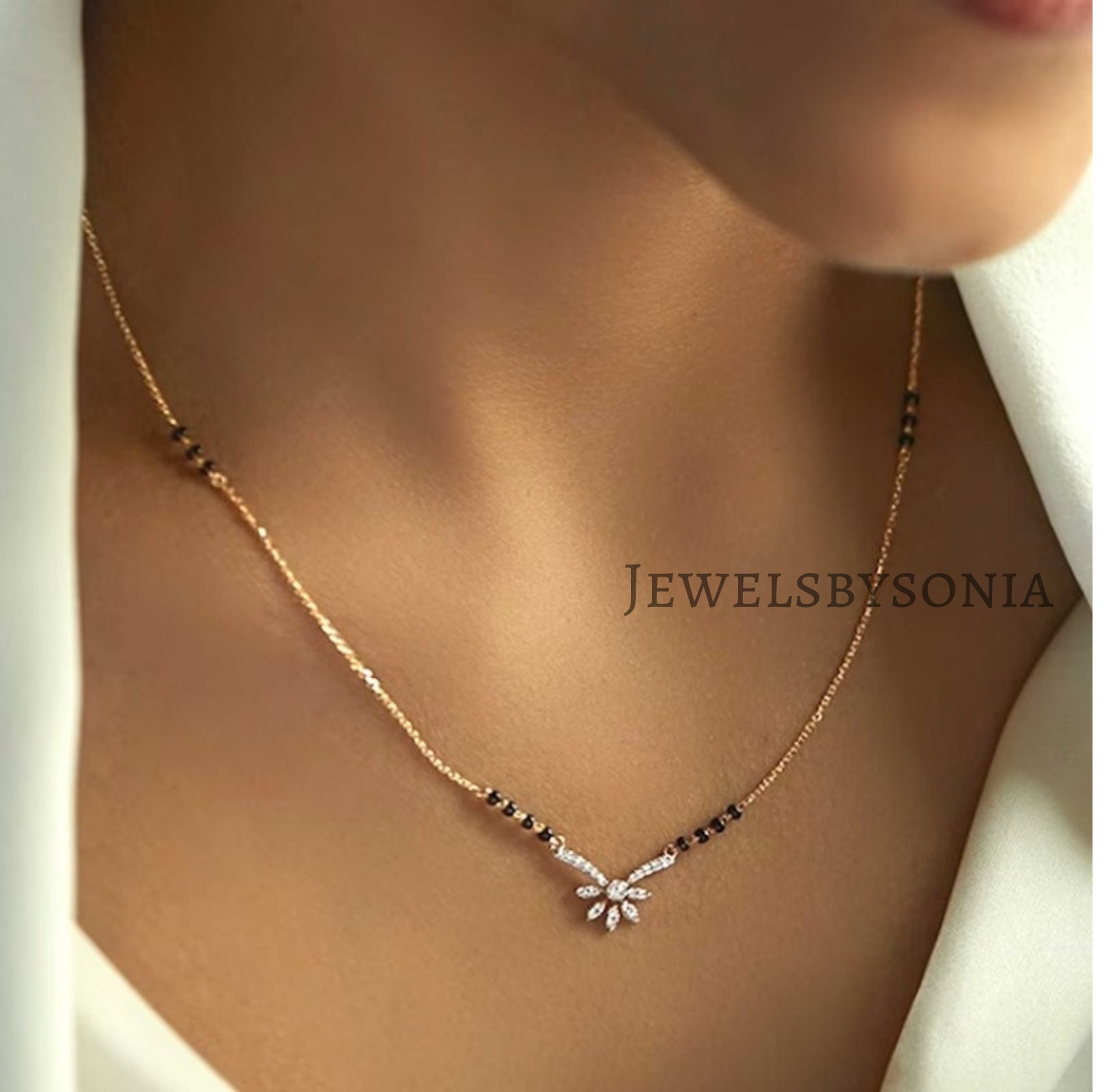 Modern Diamond Mangalsutra Designs