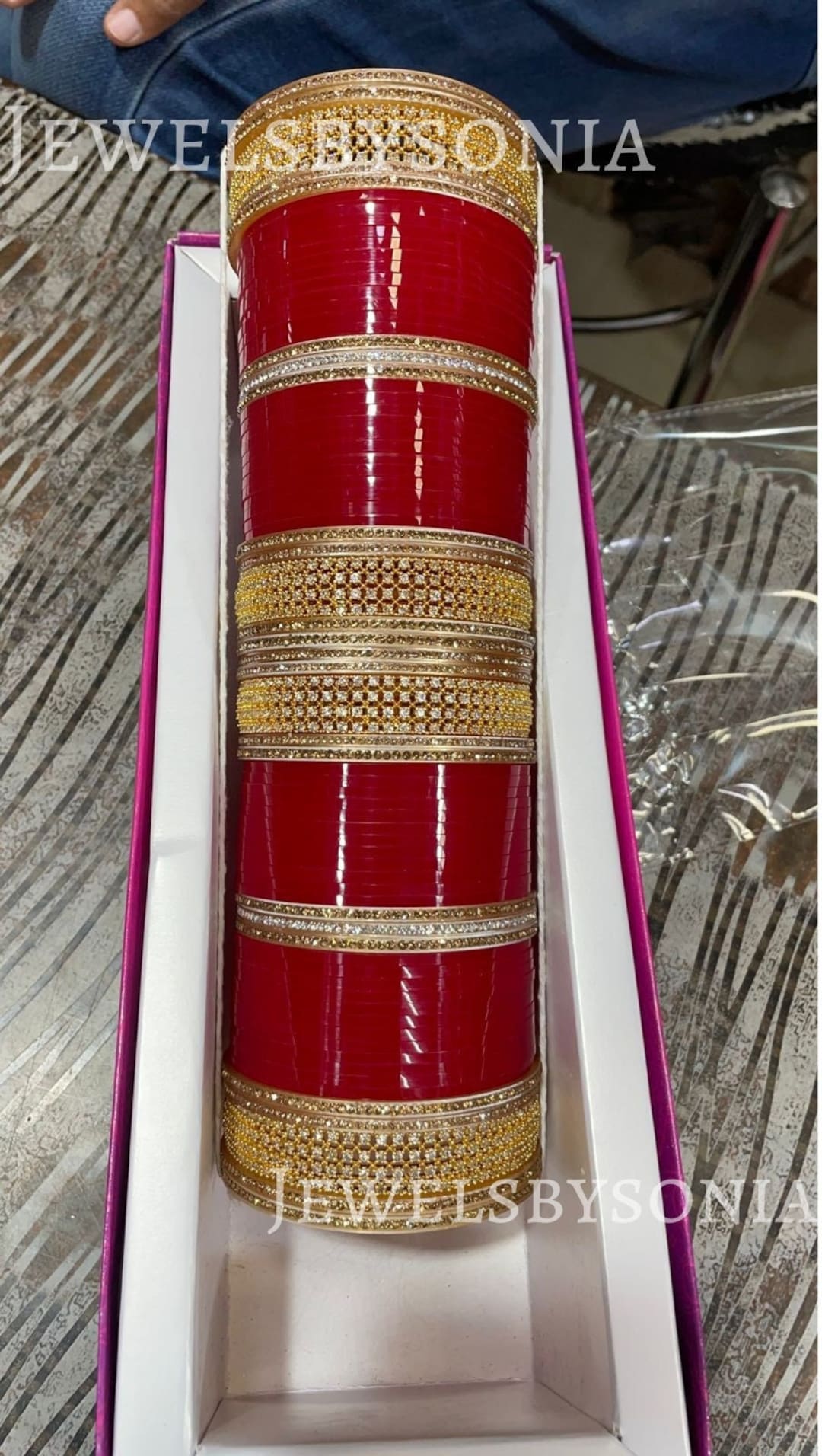 Traditional Bridal Chura Indian Bangles Red Dotted Chura - Etsy