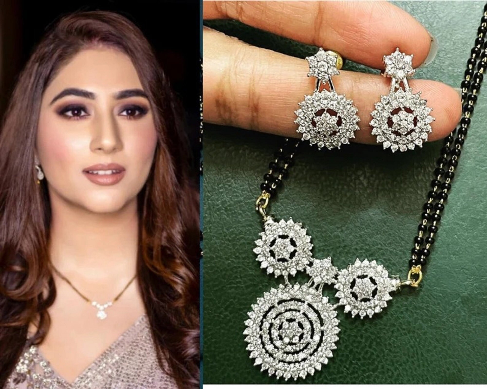 Unique Diamond Mangalsutra