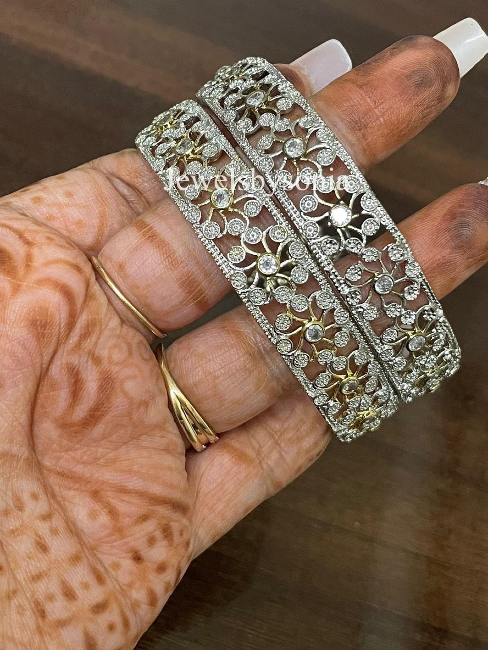 Traditional Wedding Bangles Gold Bangles Set Partywear - Etsy