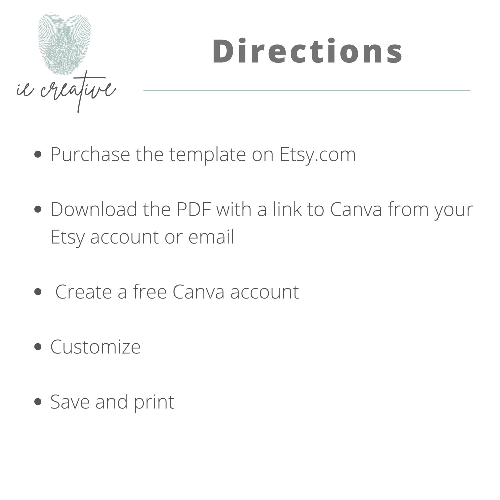 Basic Flyer Template, Printable, Instant Download, Small Business Flyer ...