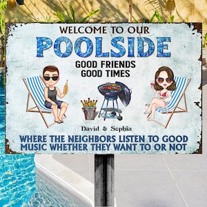 Pool Signs - Etsy