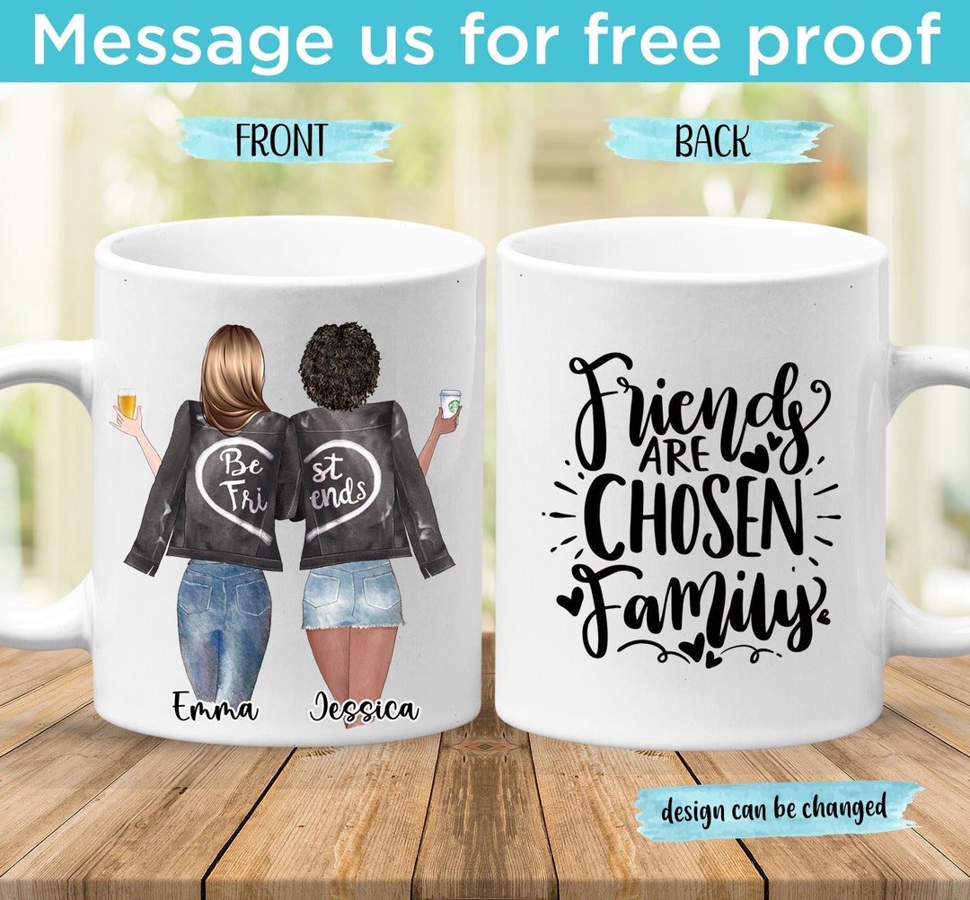 Custom Personalized Best Friends Coffee Mug, Friendship Gifts ...