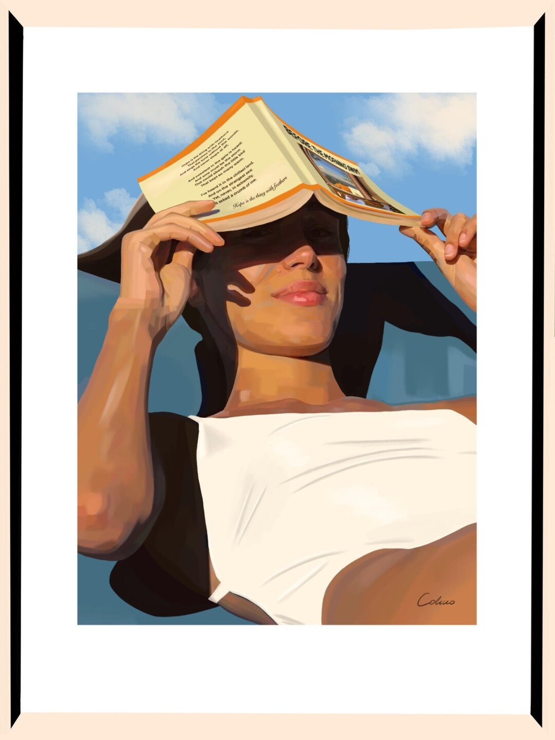 Portrait Art, Art Print, Interior Design, Decor Illustration Print ...