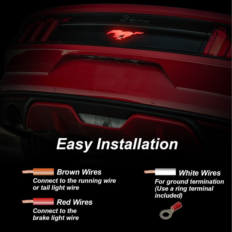 Ford Mustang Pony Emblem Officially Licensed LED Lighted 3D - Etsy