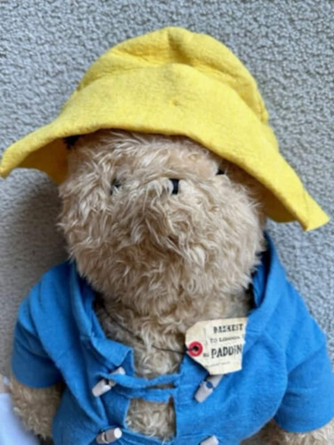 1975 Paddington Bear With Yellow Hat Blue Coat Vintage Eden Toys NY USA ...
