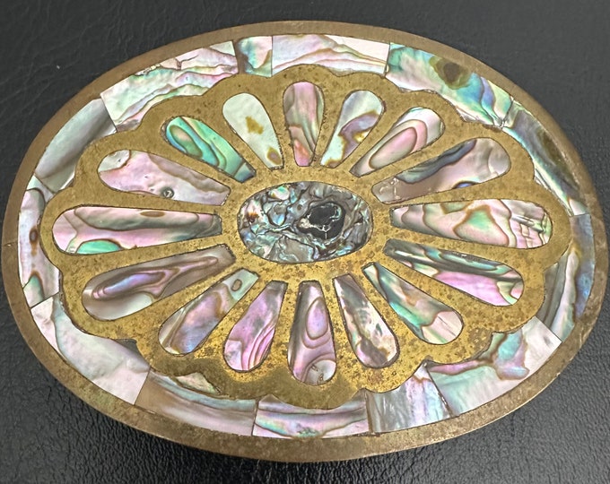 Dukes of Hazzard Bo Duke Belt Buckle RARE 1970s Vintage Abalone Shell ...