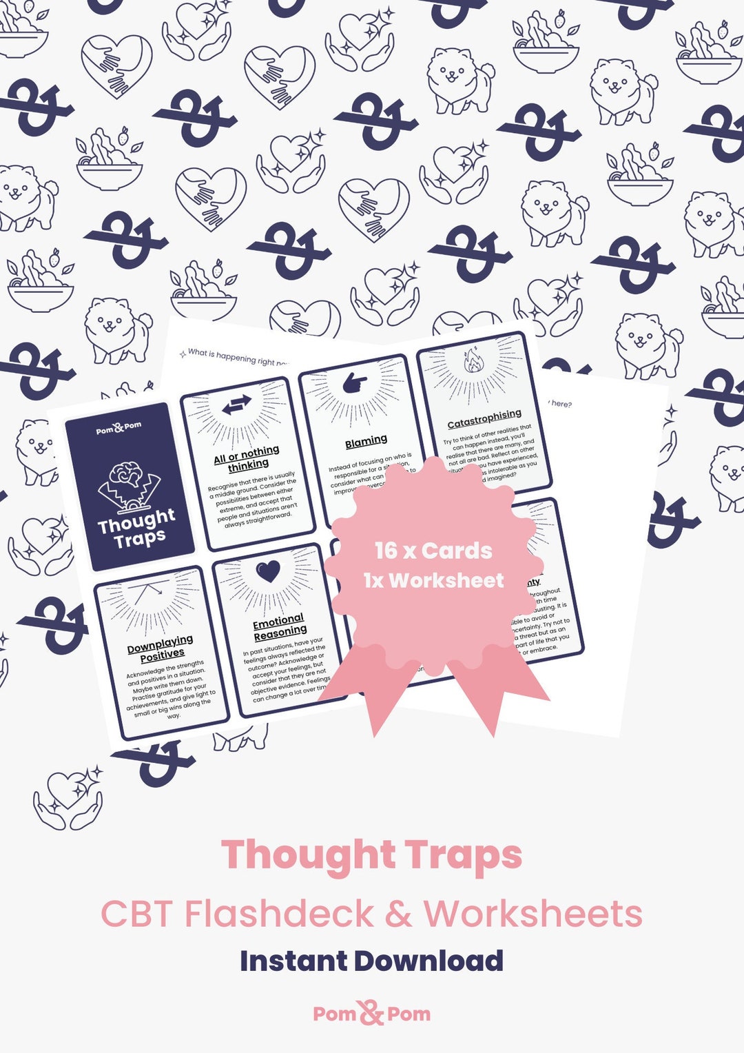 Thought Trap CBT Card Deck - Etsy