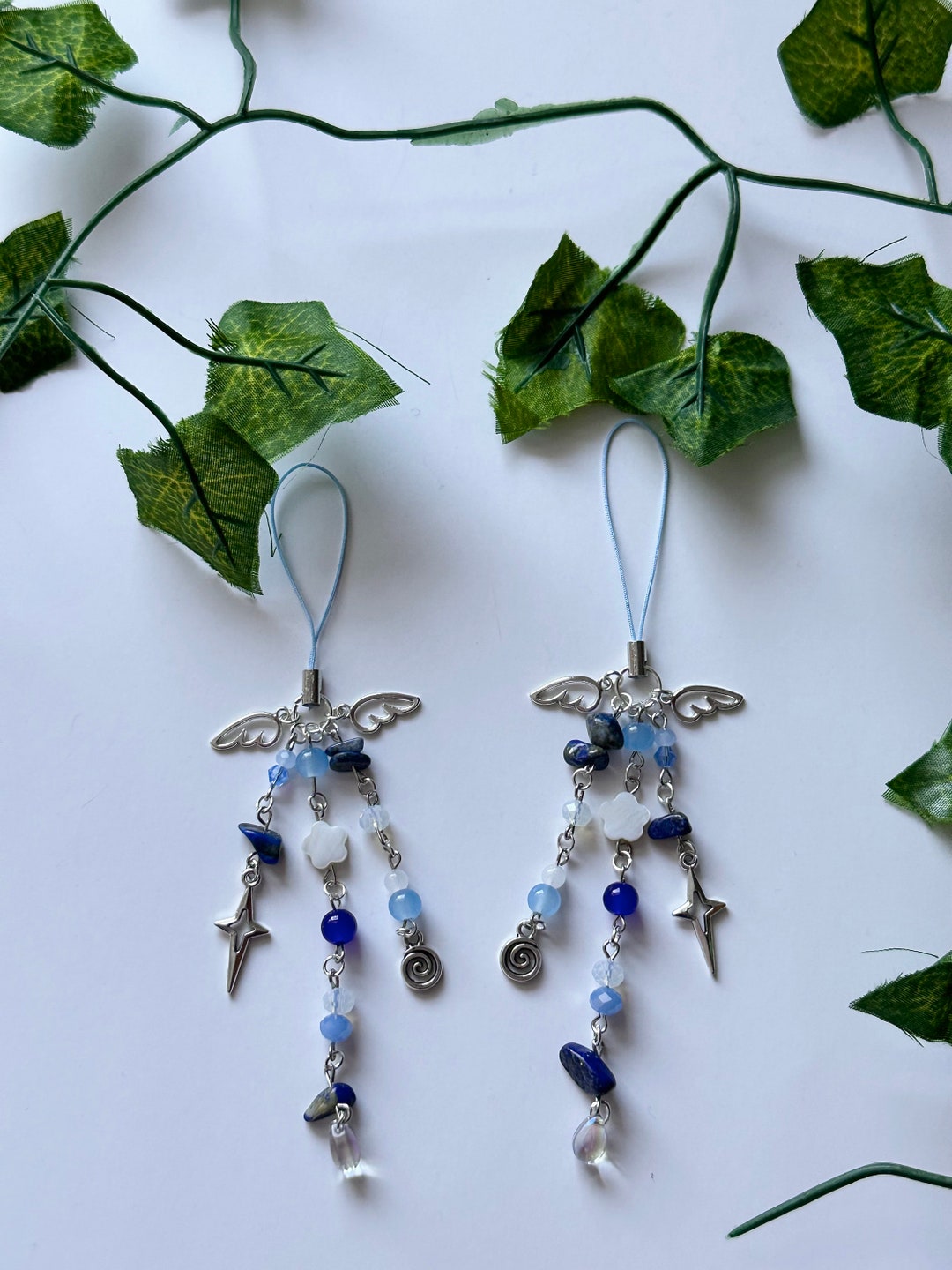 Raindrop Angel Phone Charms - Etsy