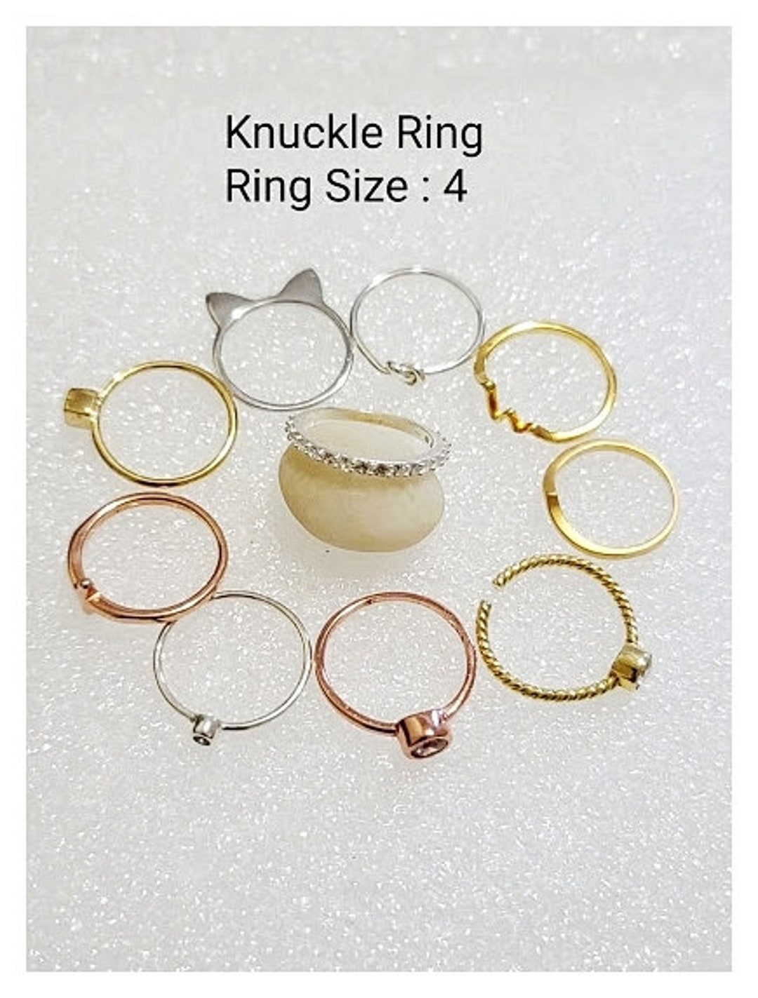 Silver and Gold Plated Knuckles Ring/many Kind of Dainty Rings Are ...