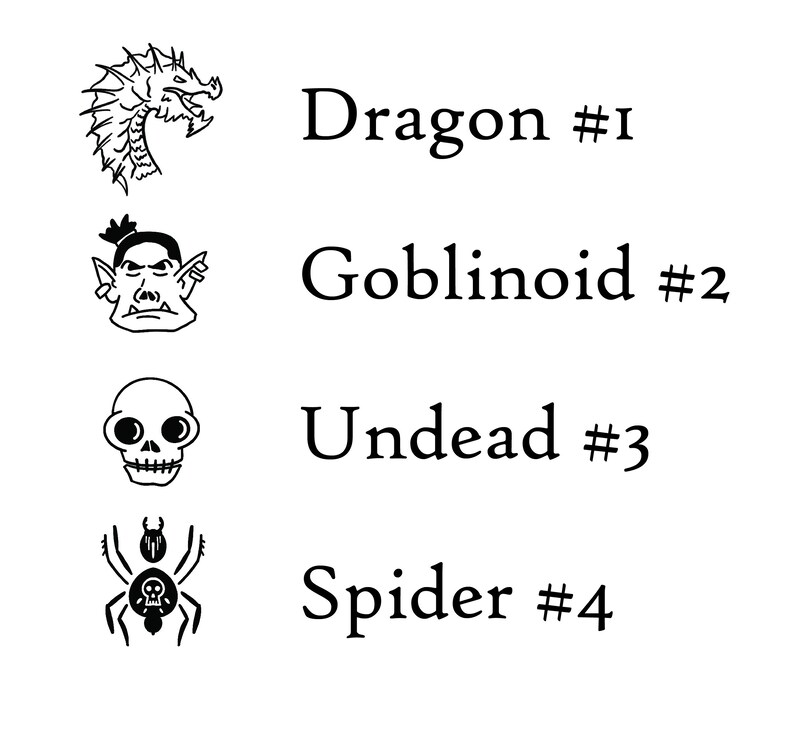 Large Monster Tokens DND 5E Tokens RPG Accessories for - Etsy Australia