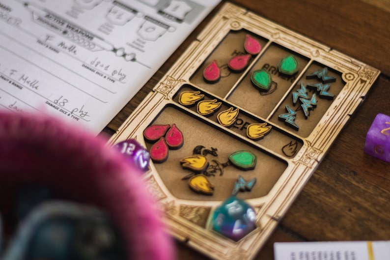 Daggerheart RPG Resource Tracker Set: HP, Armor, Stress Tokens - Etsy