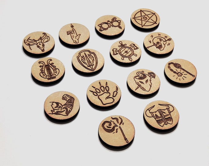 Fantasy Classes Tokens DND 5E Tokens RPG Accessories for Game Nights ...