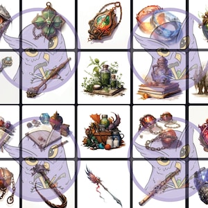 Epic Magical Items Illustrations | 5K DND Illustrations | 50+ TTRPG ...