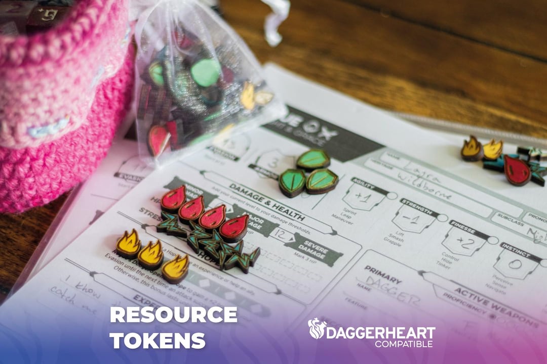 Daggerheart RPG Player Resource Tokens (daggerheart Compatible) | GM ...
