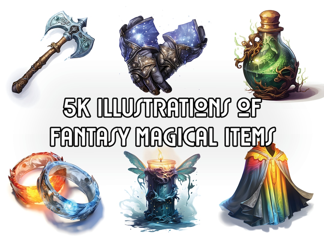 Epic Magical Items Illustrations | 5K DND Illustrations | 50+ TTRPG ...