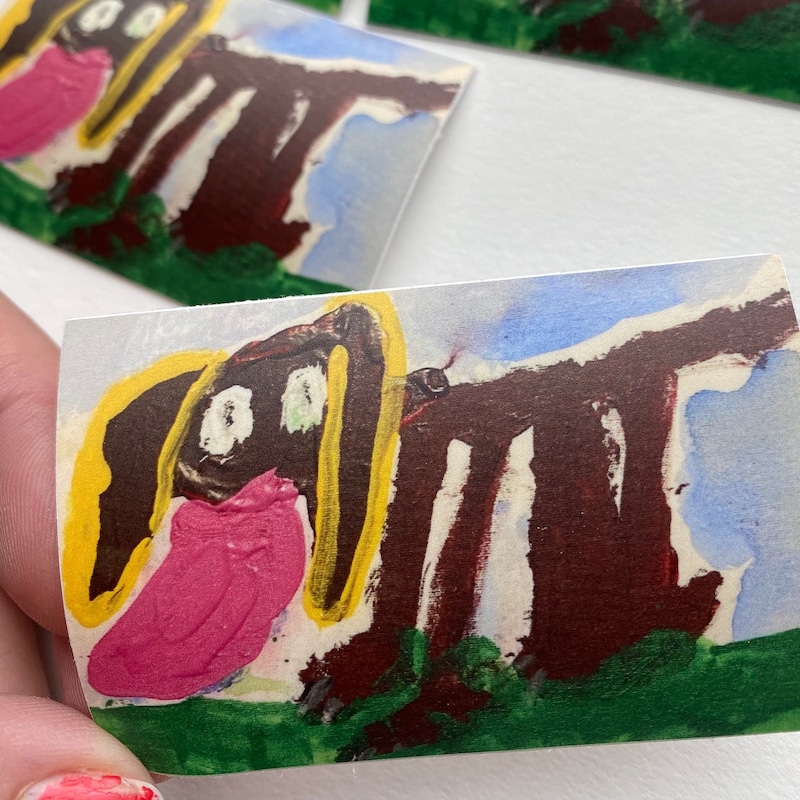 Tongue Out Tag for Dog - Etsy