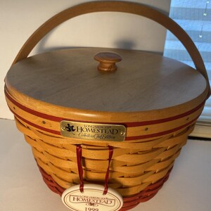 Vintage 1999 Longaberger Collector's Club Homestead Basket - Etsy