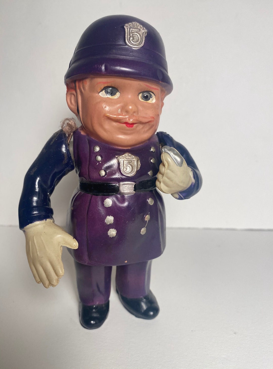 Vintage Celluloid Policeman Doll Toy Figurine - Etsy