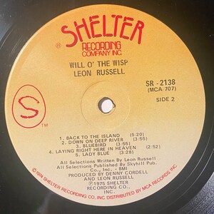 Vintage Leon Russell Will O' the Wisp Vinyl LP 1975 - Etsy