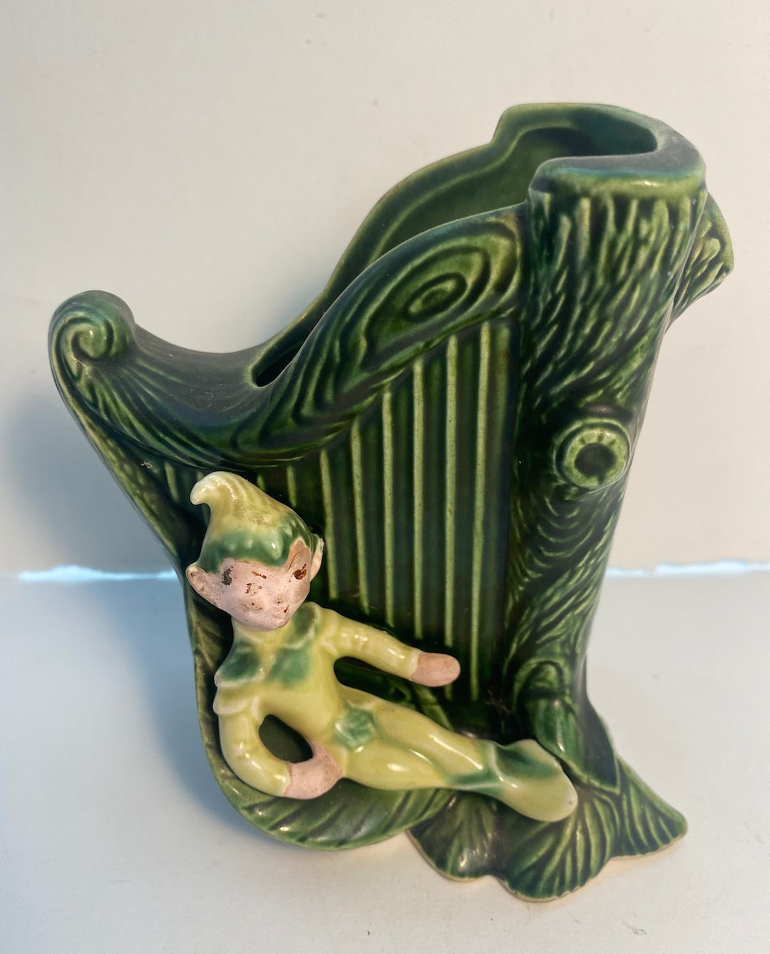 Vintage Ceramic Pixie Elf Planter - Etsy