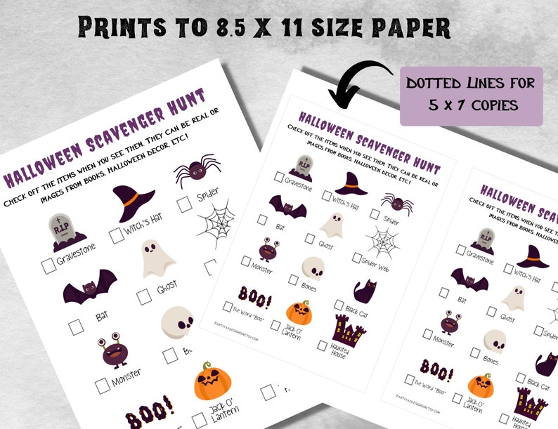 Halloween Scavenger Hunt | Printable Halloween Kids Activity ...
