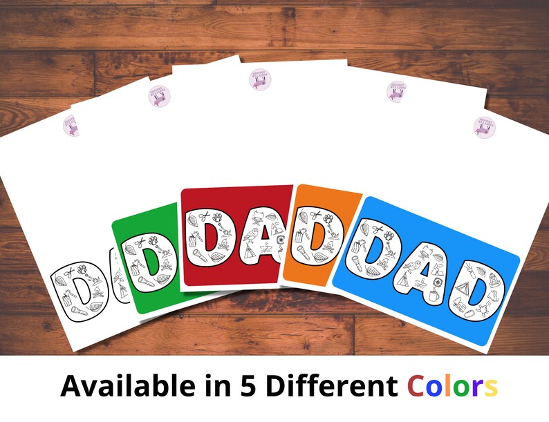 Printable Father's Day Card: Camping Theme Coloring Page (PDF Download ...