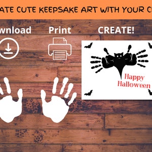 Halloween Handprint Craft Bundle, Handprint Craft, Halloween Printables ...
