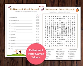Retirement Games Scramble - Etsy
