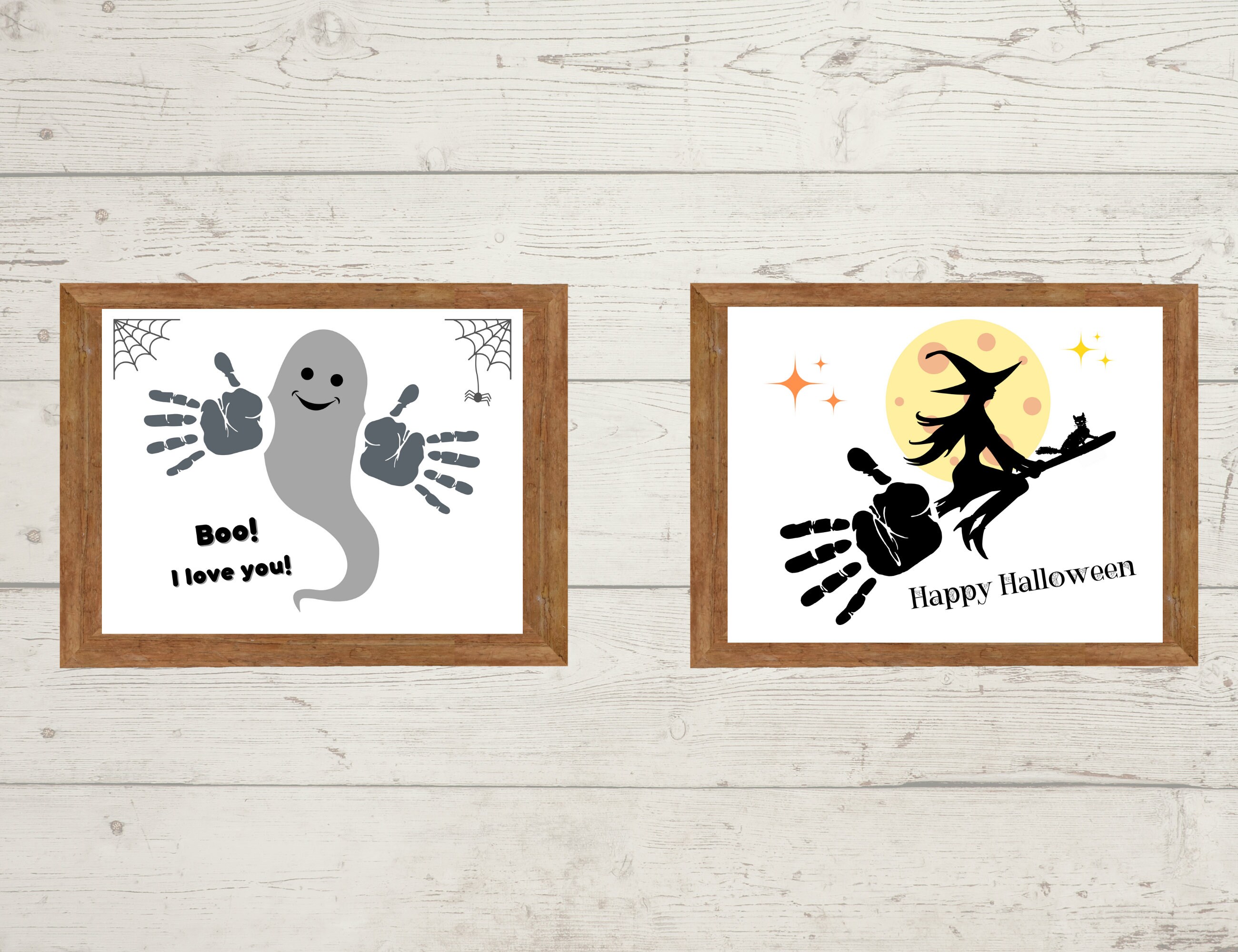 Halloween Handprint Craft Bundle, Handprint Craft, Halloween Printables ...