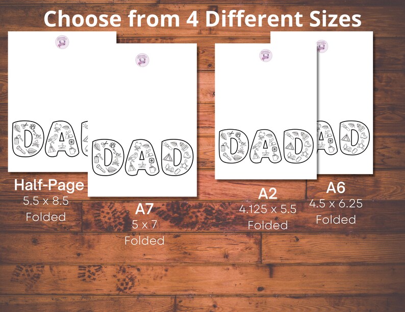 Printable Father's Day Card: Camping Theme Coloring Page (PDF Download ...