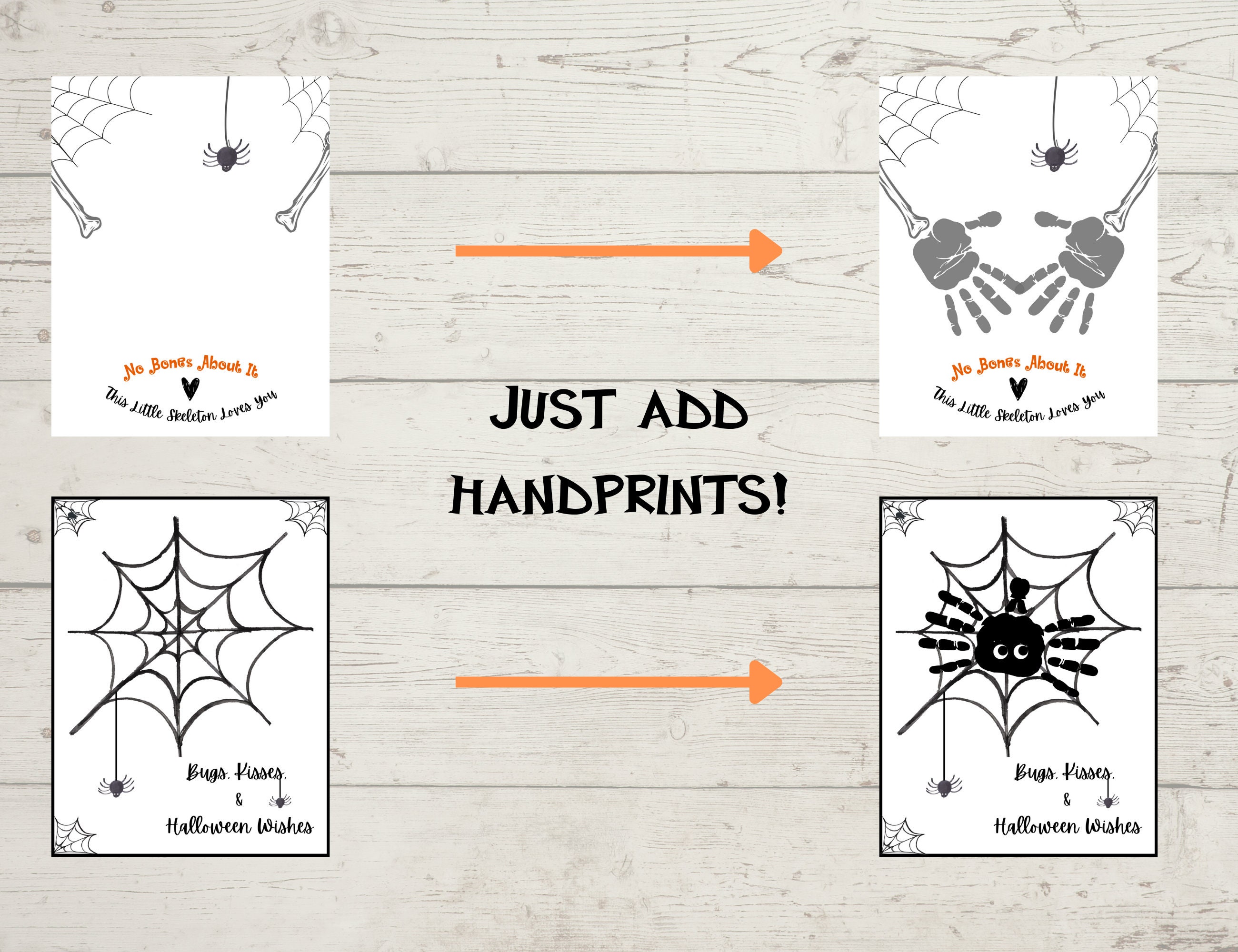 Halloween Handprint Art, Halloween Printables for Kids, Preschool ...