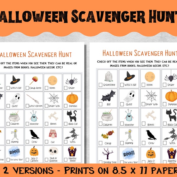 Neighborhood Scavenger Hunt - Etsy