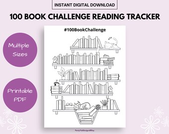 100 Book Challenge, Reading Tracker, Reading Challenge, 100 Book ...