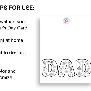 Printable Father's Day Card: Camping Theme Coloring Page (PDF Download ...