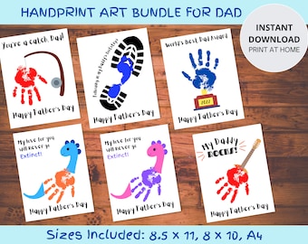Gamer Dad Printable Handprint Art Happy (Instant Download) - Etsy