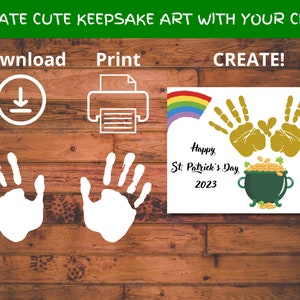 Pot of Gold Handprint | St Patricks Craft | St Patricks Day Handprint ...