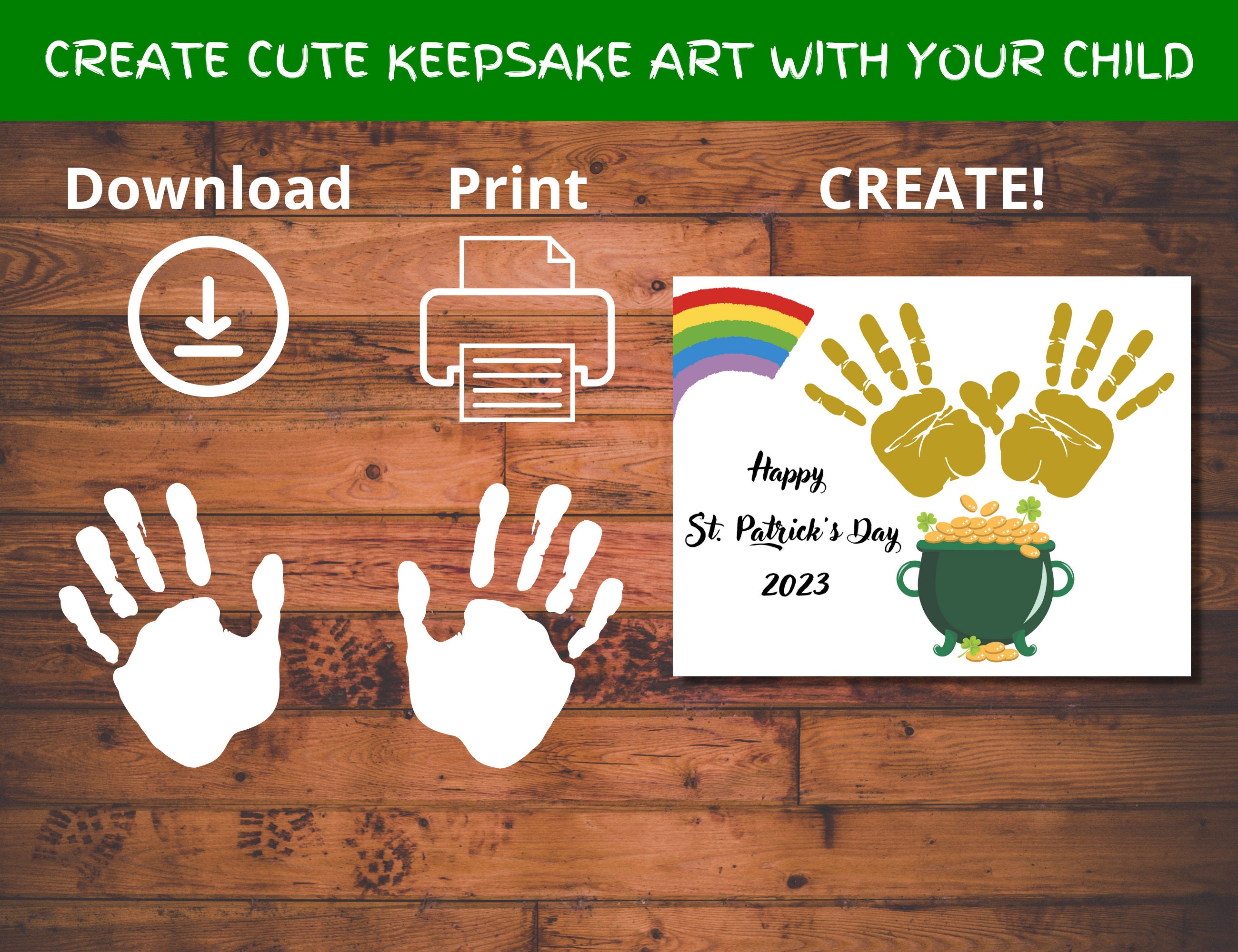 Pot of Gold Handprint | St Patricks Craft | St Patricks Day Handprint ...