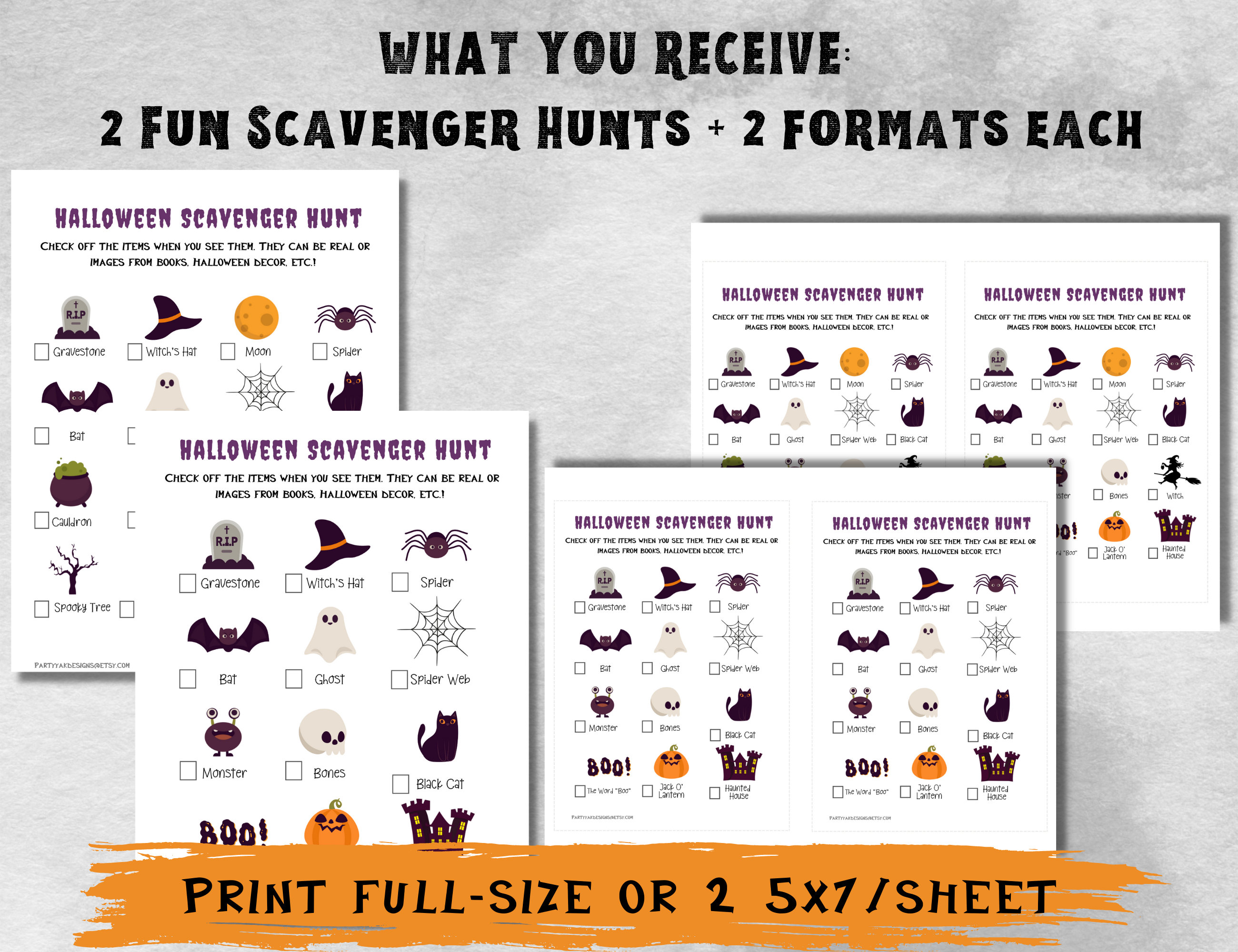 Halloween Scavenger Hunt | Printable Halloween Kids Activity ...