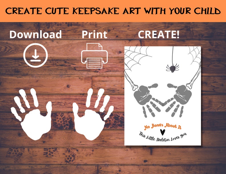 Halloween Handprint Art, Halloween Printables for Kids, Preschool ...